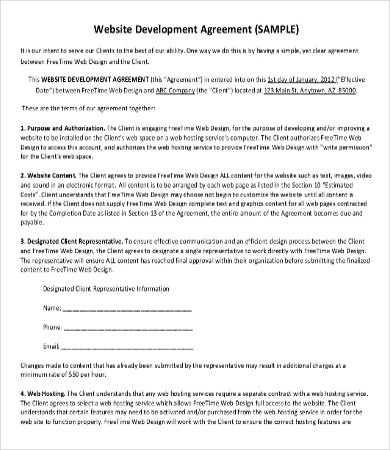 Development Agreement Template - 20+ Free Word, Excel, PDF Format Download