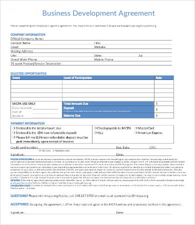 Development Agreement Template - 20+ Free Word, Excel, PDF Format Download