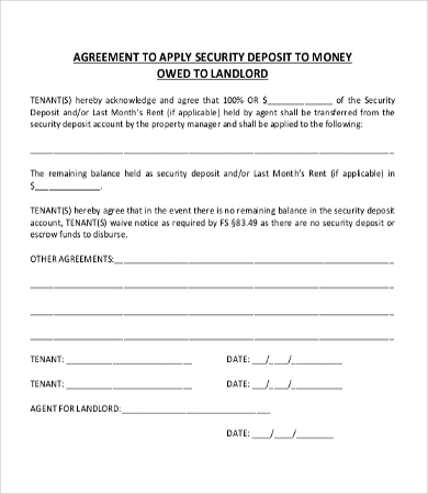 16+ Sample Money Agreement Templates - Word, PDF, Pages