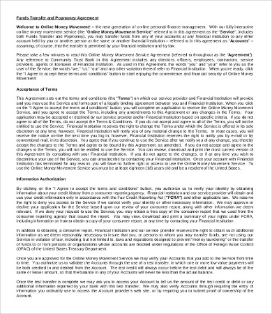 16+ Sample Money Agreement Templates - Word, PDF, Pages