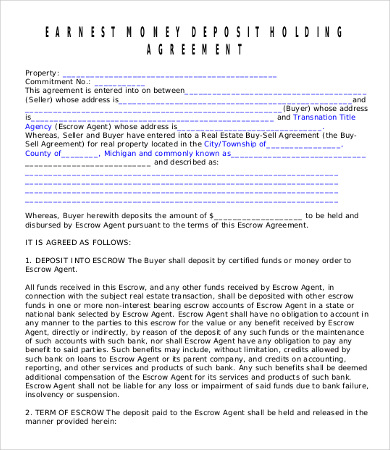 16+ Sample Money Agreement Templates - Word, PDF, Pages