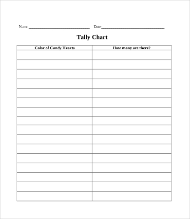 Tally Chart Template - 10+ Free Word, PDF Documents Download