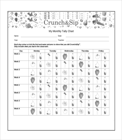 Tally Chart Template - 10+ Free Word, PDF Documents Download