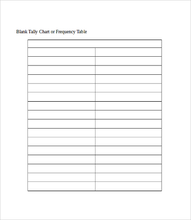Tally Chart Template - 10+ Free Word, PDF Documents Download