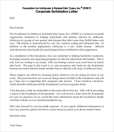 Solicitation Letter Template - 12+ Free PDF Format Download