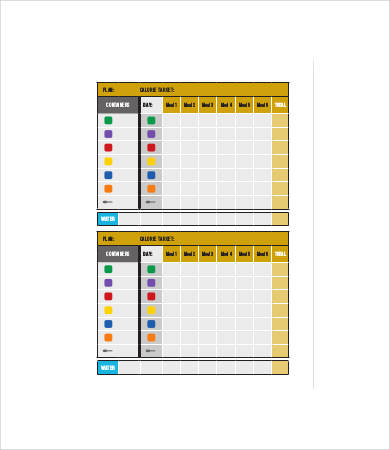 Tally Sheet Template - 13+ Free Word, PDF Documents Download