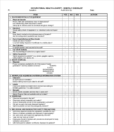 Monthly Checklist Template - 8+Free PDF Documents Download