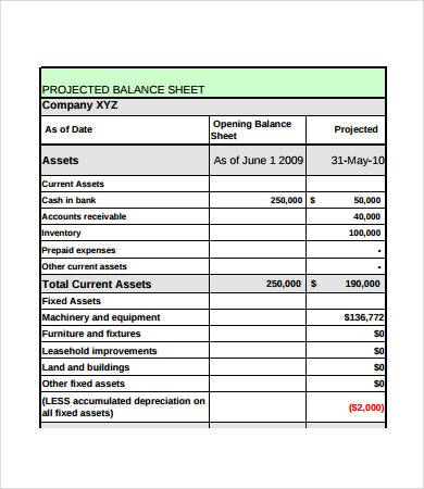 Balance Sheet Format - 21+ Free PDF Documents Download