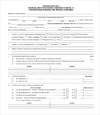 Mortgage Application Templates - 5+ Free Word, Excel, PDF Format Download