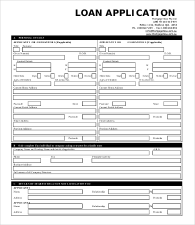 Mortgage Application Templates - 5+ Free Word, Excel, PDF Format Download