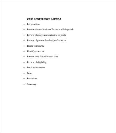 Conference Agenda Template - 9+ Free Word, PDF Documents Download