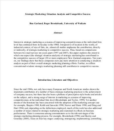 12+ Situation Analysis Templates - Word, PDF