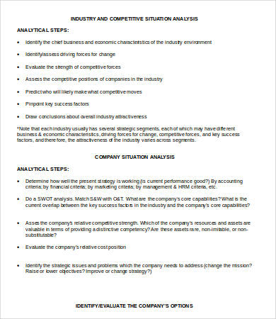 12+ Situation Analysis Templates - Word, PDF
