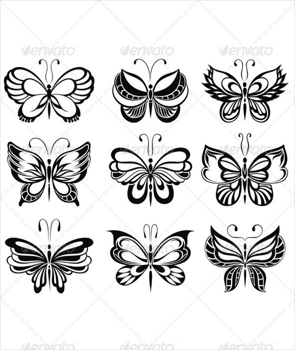 Butterfly Templates 8 Free PSD Vector AI EPS Format Download