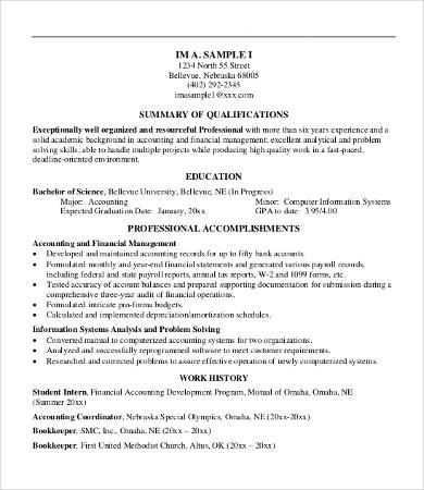 8+ Professional Resume Templates - PDF, DOC