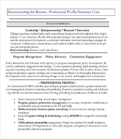 8+ Professional Resume Templates - PDF, DOC