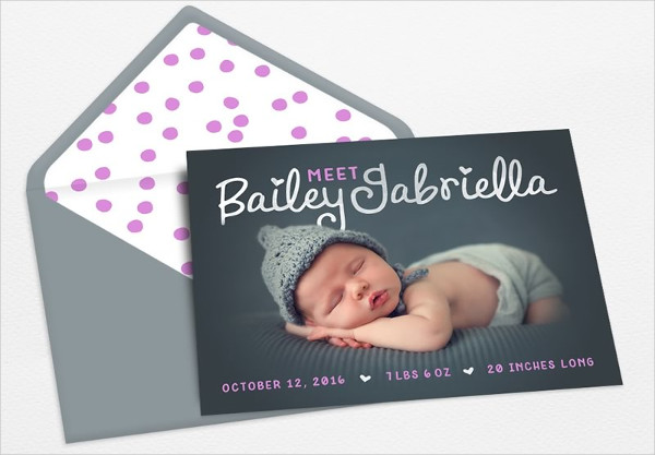 9 Baby Announcement Templates Free PSD AI Vector EPS Format Download