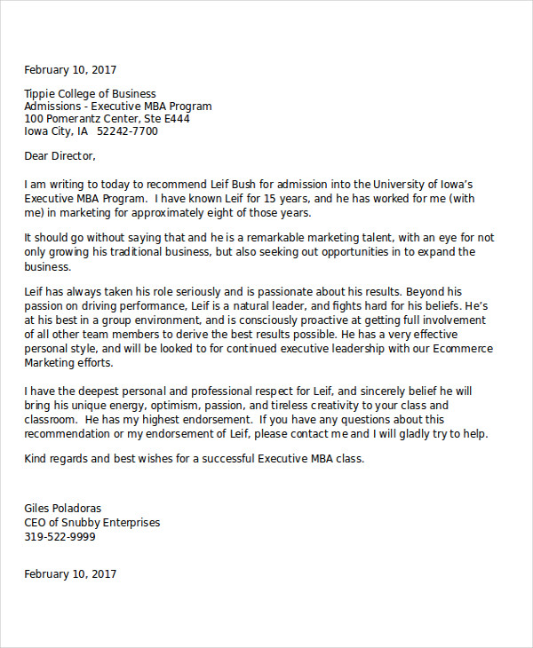 Colleague Reference Letter Sample