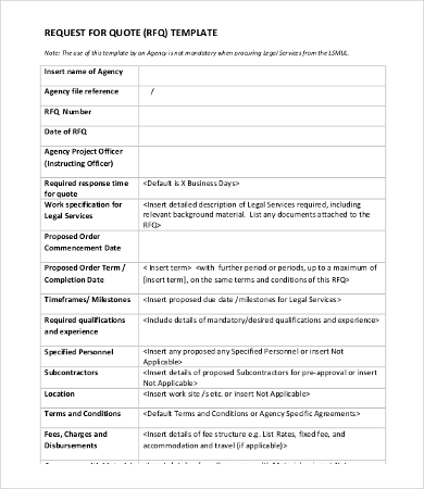 Quote Template - 9+Free Word, PDF Documents Download