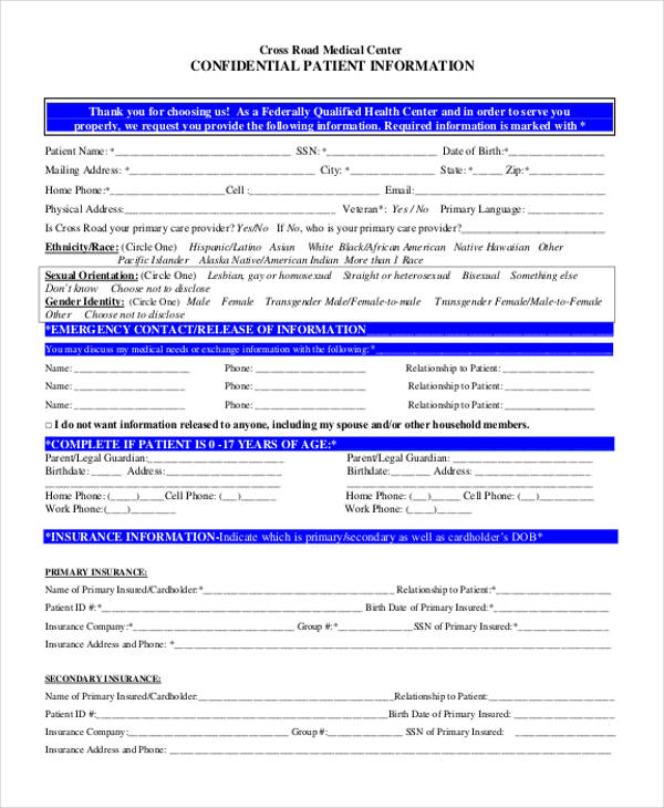 8+ Patient Sign In Sheet Templates