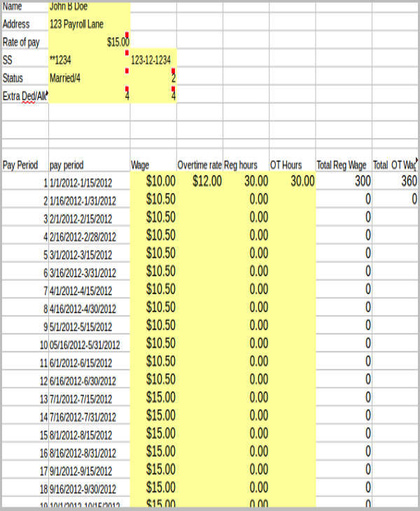 27+ Pay Stub/ Paycheck Stub Templates