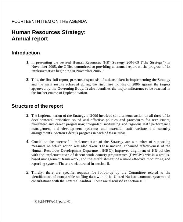 Strategy Report Template - 10+ Free PDF Documents Download