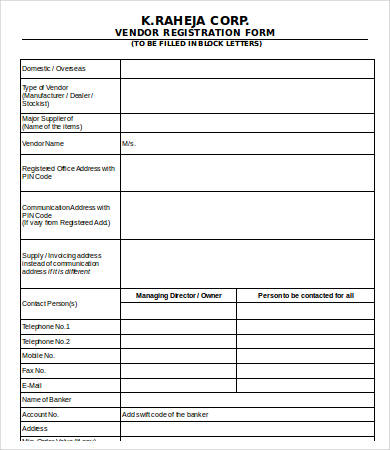 14+ Printable Registration Form Templates - PDF, DOC