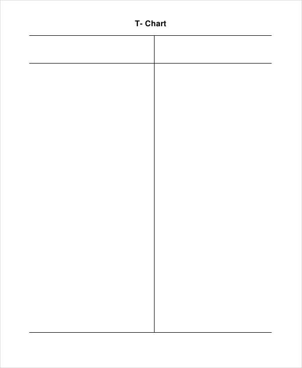 T Chart Templates 6 Free Word Excel PDF Format Download