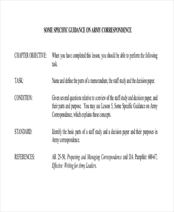 12+ Army Memorandum Templates - Word, Google Docs, Apple Pages