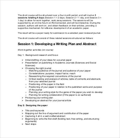 Journal Paper Template - 7+ Free Word, PDF, PSD Documents Download