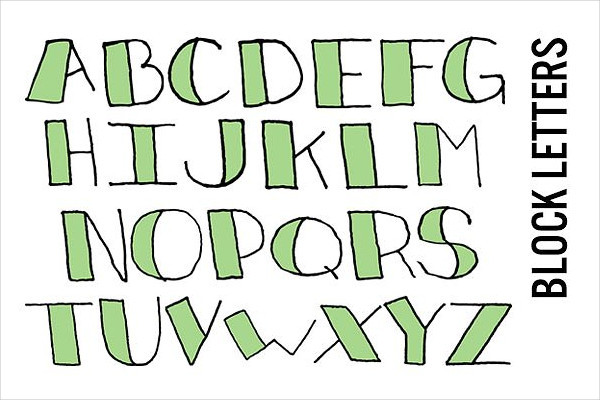 9+ Printable Block Letters - PSD, EPS