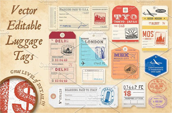14+ Luggage Tag Templates - Word, PSD
