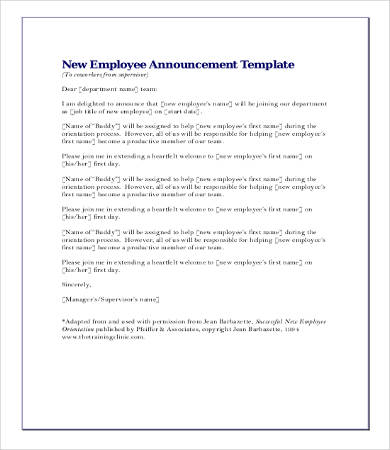 Announcement Letter - 14+ Free Word, PDF Documents Download