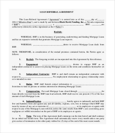 10+ Referral Agreement Templates - Free PDF, Word Documents Download