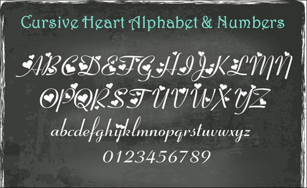 9+ Beautiful Heart Fonts