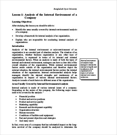 13+ Sample Situation Analysis Templates - PDF, Word