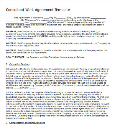 Work Agreement Template - 37+ Free Word, PDF Documents Download