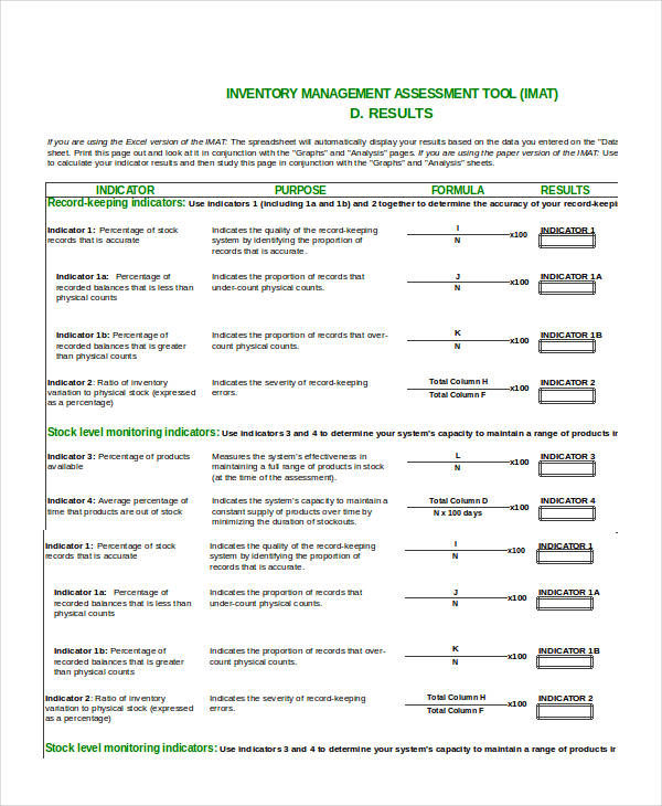Excel Inventory Templates - 9+ Free Excel Documents Download