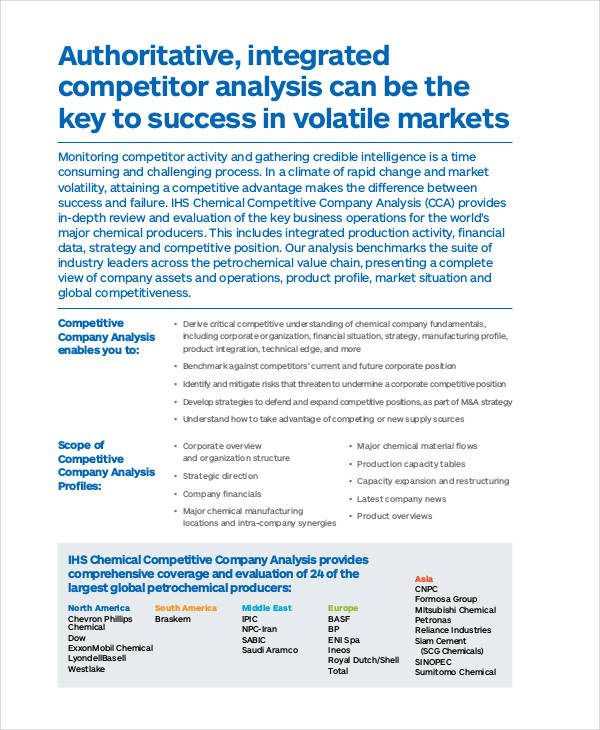 10+ Company Analysis Template - Free PDF,Google Docs, Apple Pages, MS ...