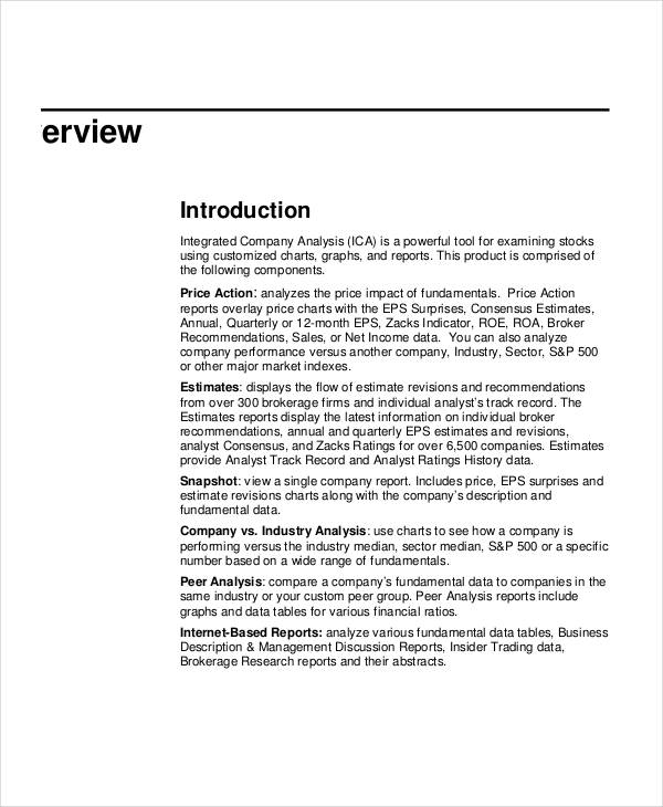 10+ Company Analysis Template - Free PDF,Google Docs, Apple Pages, MS ...