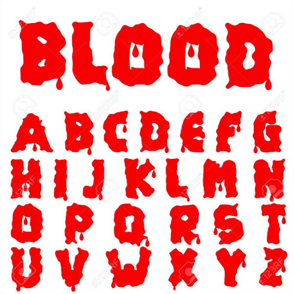 9+ Blood Fonts
