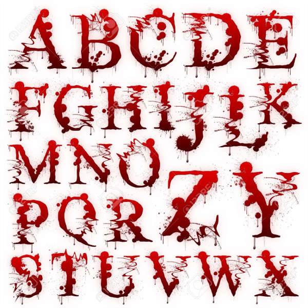 9+ Blood Fonts