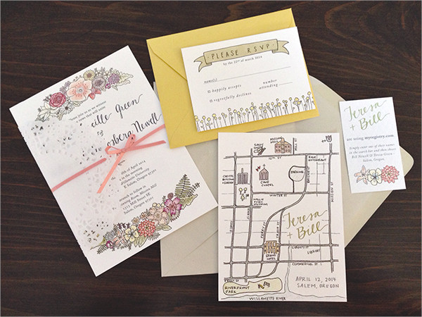 Postcard Wedding Invitations 7 Free PSD Vector AI EPS Format Download