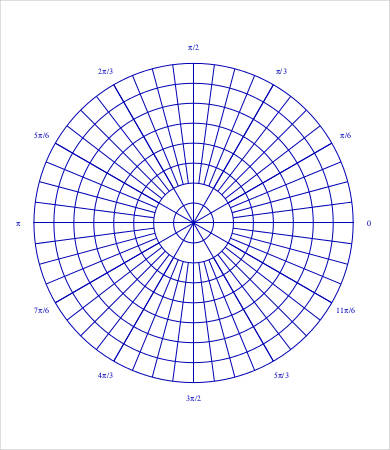 6+ Polar Graph Paper Templates - PDF