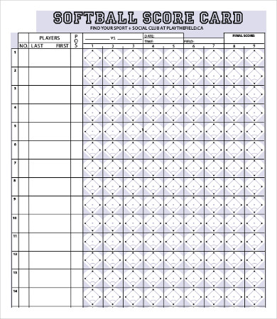 13+ Softball Score Sheet Templates - PDF, DOC