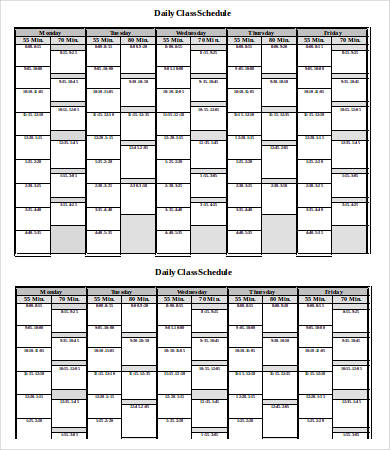 Daily Schedule Template Word - 10+ Free Sample, Example, Format