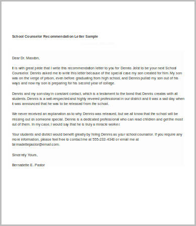 Letter Of Recommendation For A Job - 8+Free Sample, Example, Format