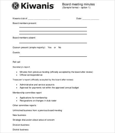 27+ Minutes Of Meeting Samples - PDF, Word, Apple Pages