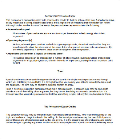 Scholarship Essay Template - 8+ Word, PDF Documents Download