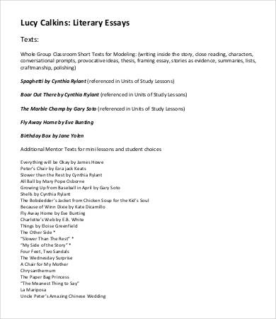 13+ Literary Essay Templates in Word | Google Docs | Apple Pages | PDF